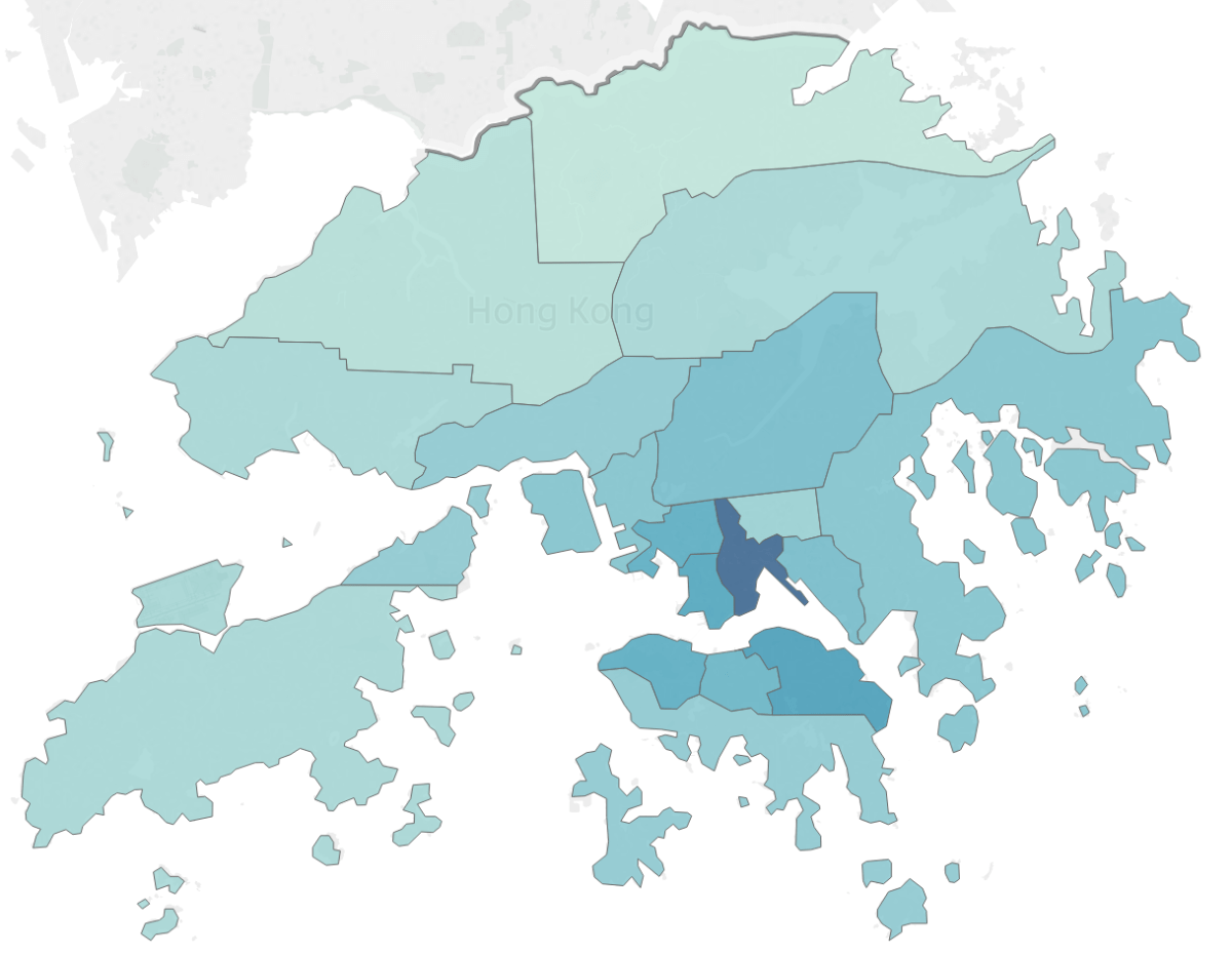 Create Simple Filled Map (HK) in Tableau | The Data & News Society