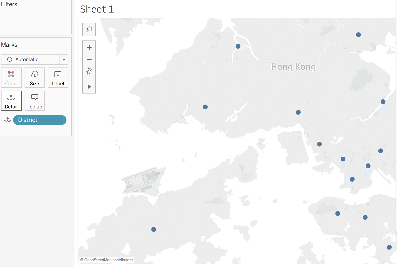 Create Simple Filled Map (HK) in Tableau | The Data & News Society